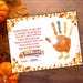 Turkey Poem Thanksgiving Handprint Craft, Thanksgiving Keepsake ...