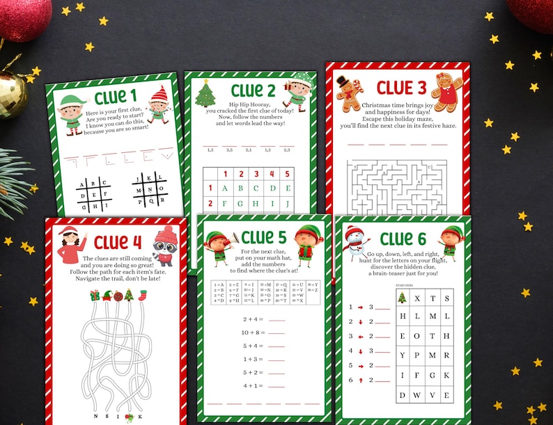 Christmas Scavenger Hunt for Teens, Tweens Scavenger Hunt, Older Kids ...