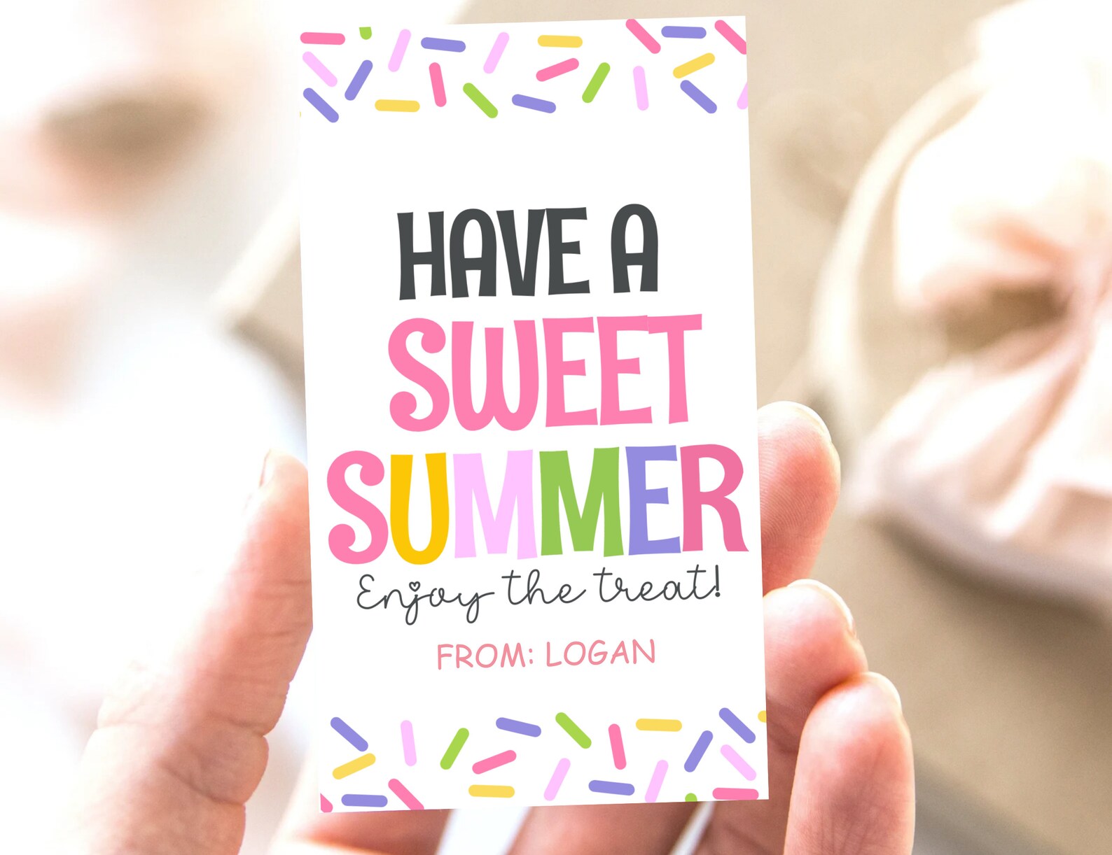 Have A Sweet Summer Tag, Summer Gift Tags, End of School Year Gifts for ...