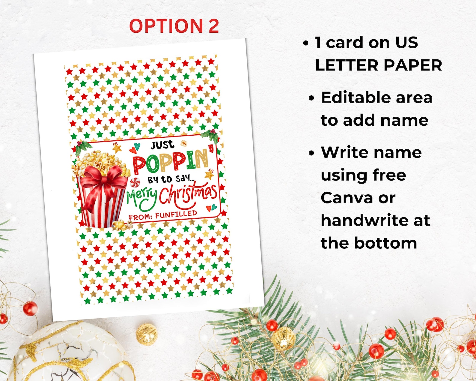 Christmas Popcorn Wrapper Template Printable, Poppin Christmas Popcorn ...