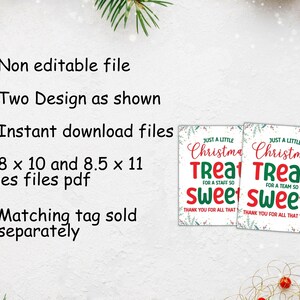 Christmas Thank You Sign, Teacher Team Staff Appreciation Sign, Holiday ...