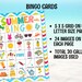 Summer Bingo, 30 Summer Bingo Cards Printable, Fun Summer Games Kids ...