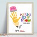 2025 First Day of School Handprint Art, Kindergarten Preschool ...
