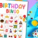 Birthday Bingo, Kids Birthday Party Game, Printable Bingo Game, Fun ...
