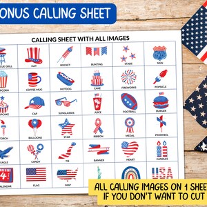 4th of July Bingo, 30 Fourth of July Bingo Cards Printable ...