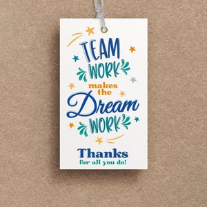 Employee Appreciation Gift Tag, Staff Team Appreciation, Employee ...