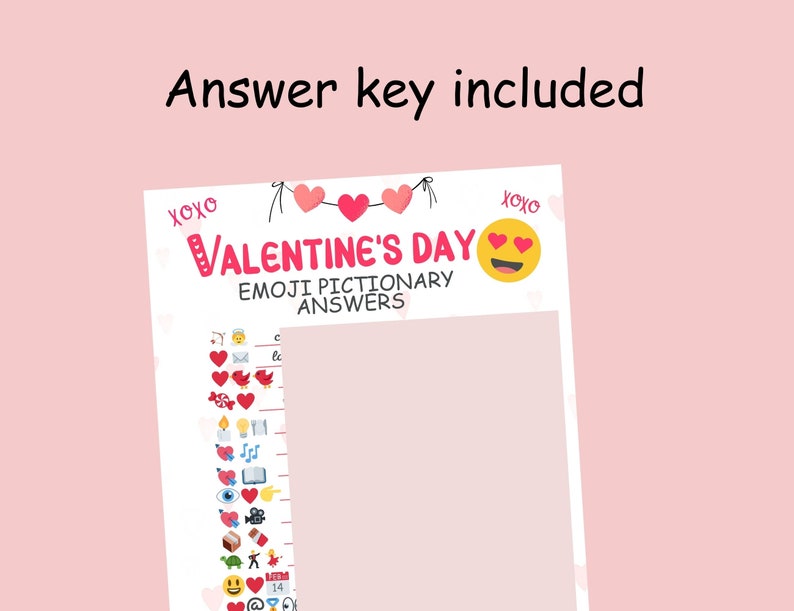 Valentines Day Emoji Game, Valentines Day Game for Kids & Adults ...
