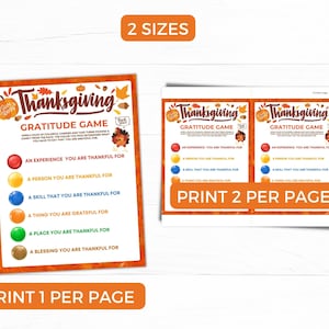 Thanksgiving Gratitude Game Bundle, Dice Gratitude Game, Candy ...