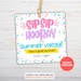 Sip Sip Hooray Summer Gift Tag, Summer Vacay End of School Teacher ...