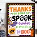 Halloween Staff Appreciation Sign Printable, Halloween Teacher ...