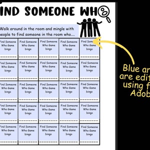 Get to Know You Bingo, Mingle Bingo, Find Someone Who Game, Icebreaker ...