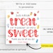 Sweet Treat Teacher Appreciation Tag, Teacher Sweet Treats Tag, Thank ...