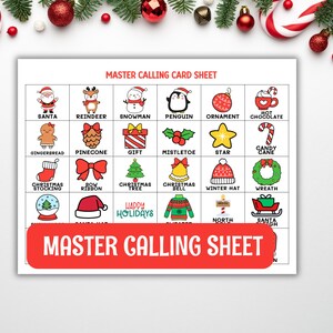 20 Christmas Bingo Cards, Fun Christmas Game, Cute Christmas Bingo for ...