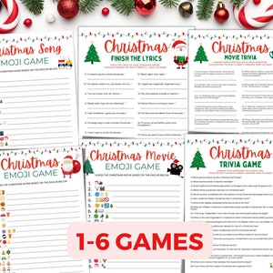 Christmas Games Bundle, Christmas Party Games, Printable Christmas ...