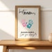 Best Dad Ever Hands Down Handprint Art, Fathers Day Dad Daddy Handprint ...