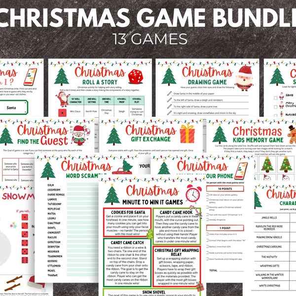 Christmas Minute to Win It Games - Etsy