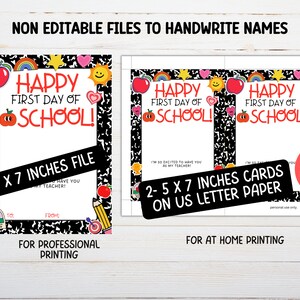 First Day of School Teacher Gift, Back to School Teacher Gift Card ...