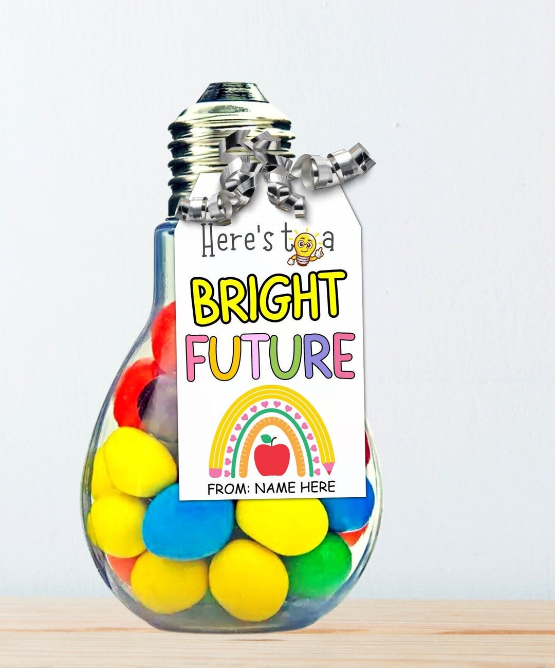 Kindergarten Graduation Gift Tag, Grad Party Favor Tags, Rainbow Gift ...