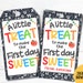 First Day of School Treat Tag, Welcome Back to School Tag for Teacher ...