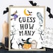 Guess How Many Halloween Guessing Game Printable, Fun Halloween Game ...