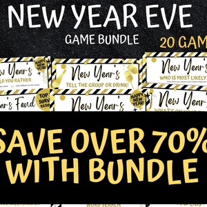 New Years Eve Party Icebreaker Bingo, Mix and Mingle Icebreaker ...