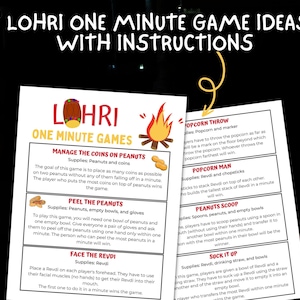 Lohri Games Bundle, Indoor Lohri Party Games for Kid & Adults, Family ...
