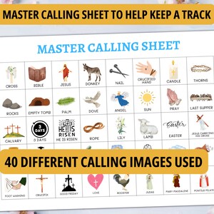 Easter Story Bingo Game, 30 Easter Bingo Cards, Christian Kids ...
