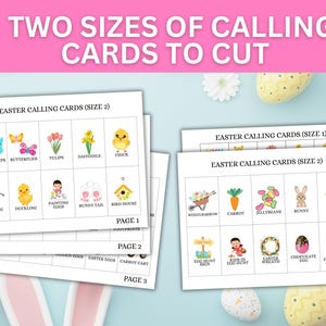 50 Easter Bingo Cards, Easter Bingo Game, Easter Activity for Kids ...