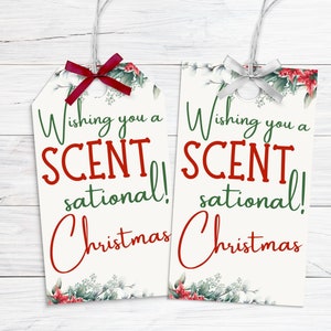 Scentsational Christmas Tag, Teacher Christmas Gift Tag, Staff Coworker ...