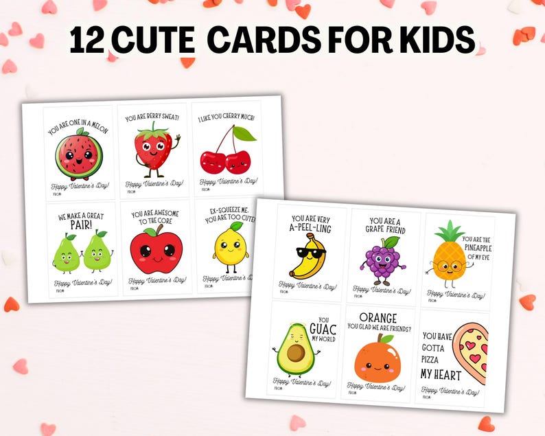 Food Pun Valentines Cards Printable Funny Punny Valentines Day Cards ...