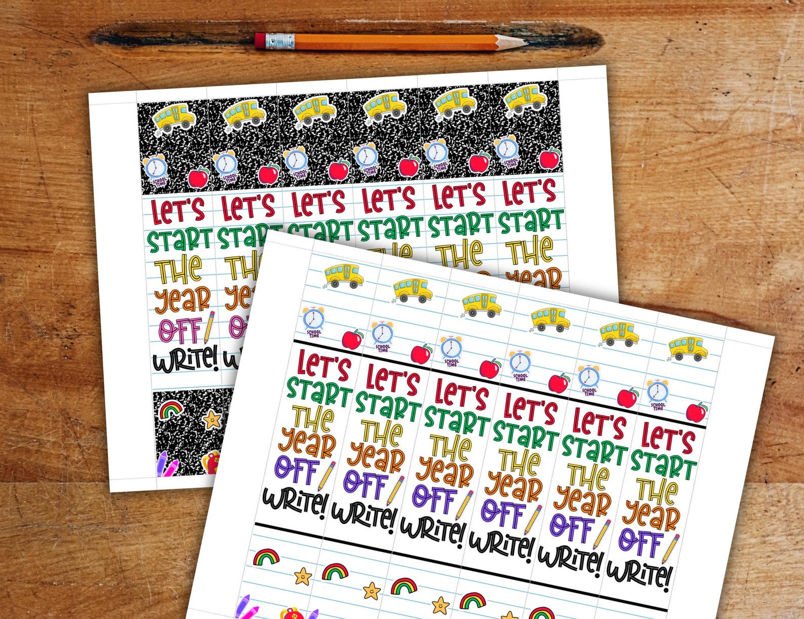 Back to School Pencil Tag Student Gift, Lets Start the Year off Write ...