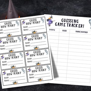 Guess How Many Halloween Guessing Game Printable, Fun Halloween Game ...