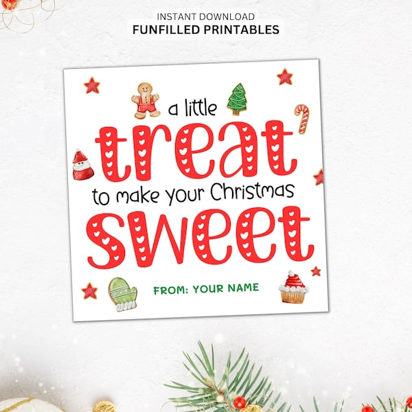 Christmas Treat Tags - Etsy