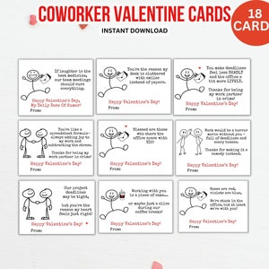 Funny Coworker Valentines Card, Work Valentine Cards, Office Valentines ...