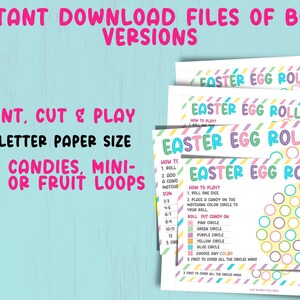 Easter Egg Dice Game, Printable Easter Dice Game for Kids, Fun Kids ...