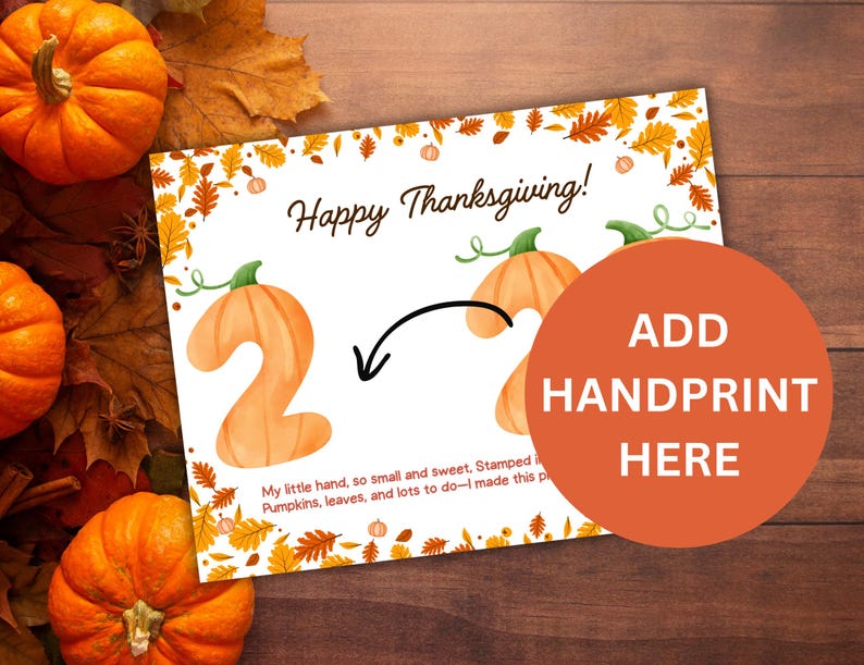 Thanksgiving Handprint Craft 2025 Thanksgiving Handprint Keepsake ...