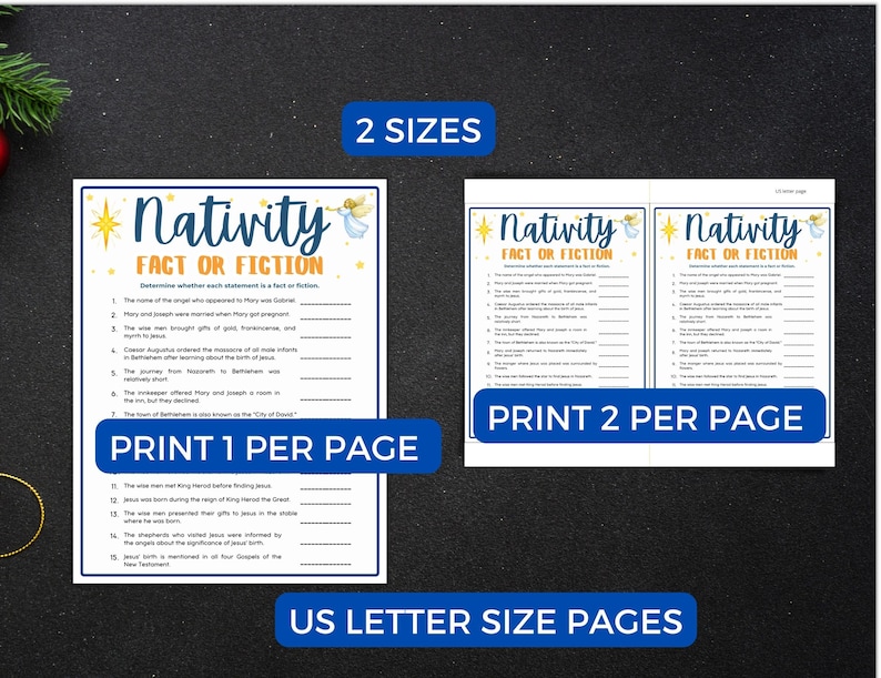 Nativity Trivia, Christmas Trivia, Nativity Christmas Game, Kids ...