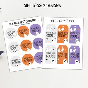 You've Been Booed Printable Halloween Tags Kit, We've Been Booed, Boo ...