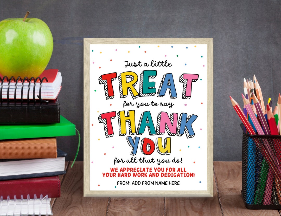 Appreciation Sign, Employee Appreciation Day Table Sign, Staff Teacher ...