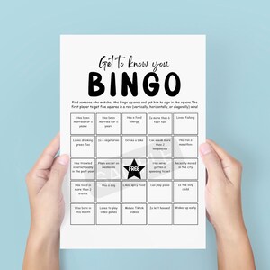 Editable Get to Know You Bingo, Mingle Bingo, Work Icebreaker Bingo ...