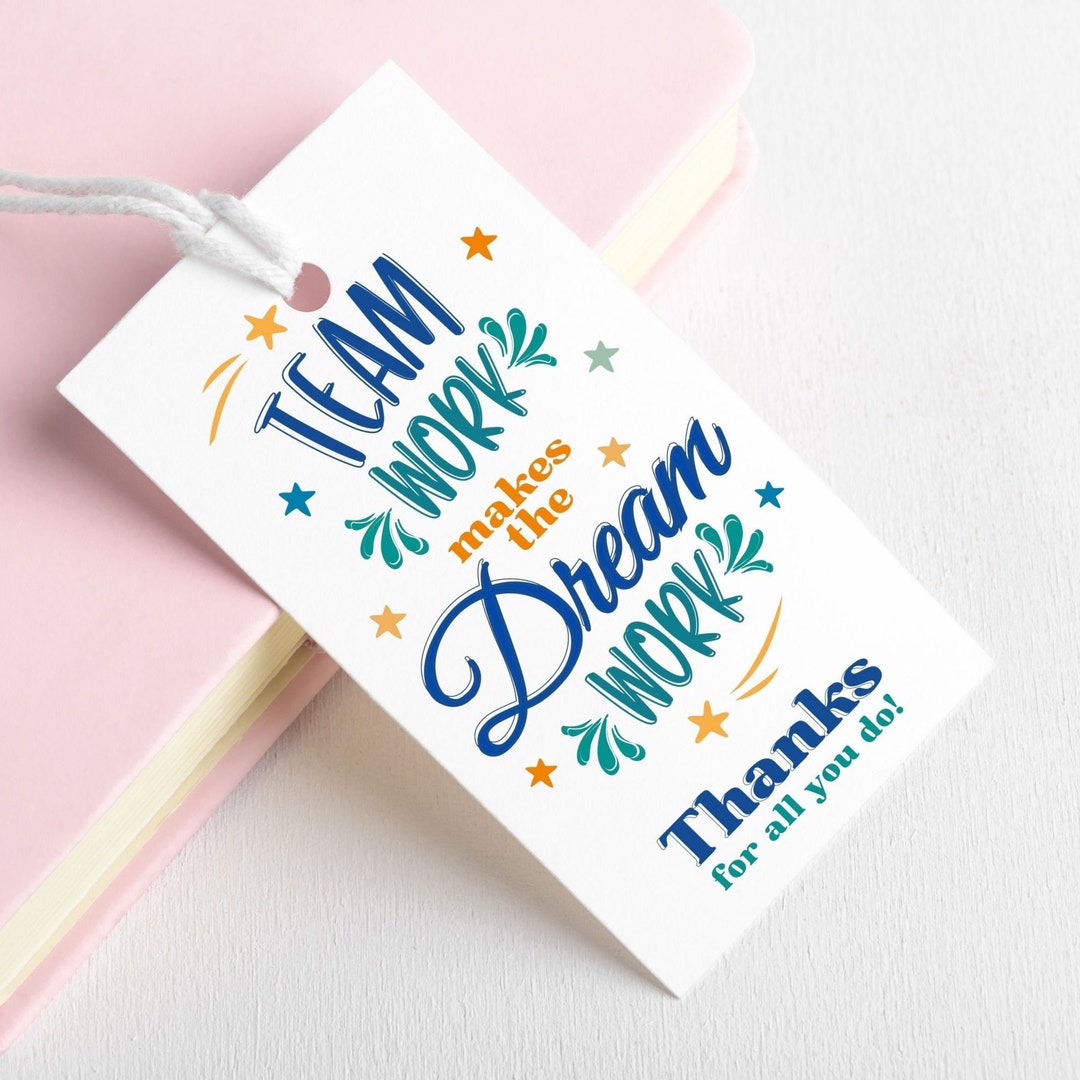 Employee Appreciation Gift Tag, Staff Team Appreciation, Employee ...