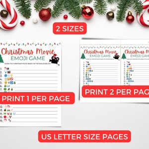 Christmas Movie Emoji Game, Fun Emoji Trivia, Christmas Game for Kids ...