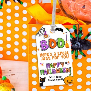 Printable Halloween Tags, Halloween Treat Tags, Boo Gift Tags ...