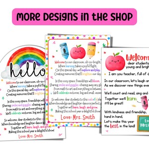 Student Gifts First Day of School Card, Welcome Back to School Card ...