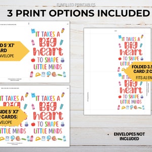 Teacher Appreciation Card Printable, Teacher Thank You Card, Back to ...