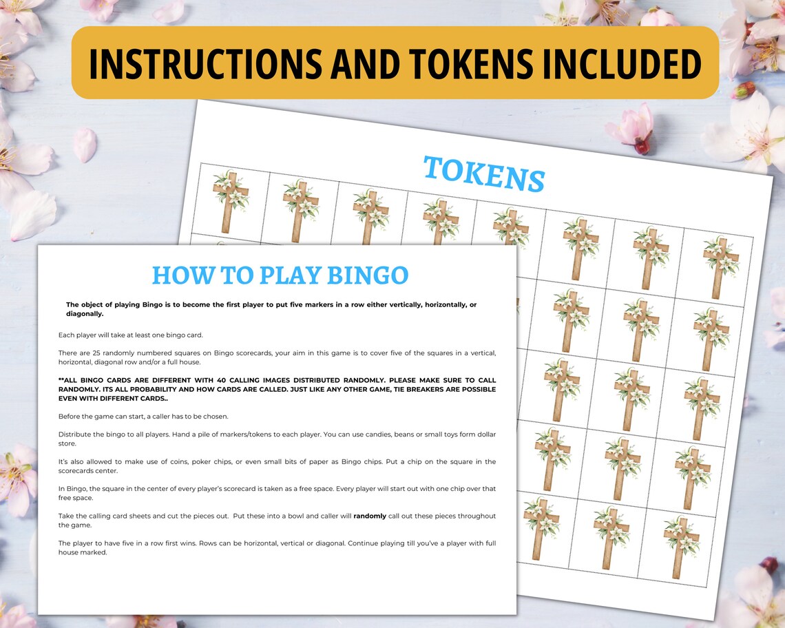 100 Easter Story Bingo Cards, Religious Easter Bingo, Christian Easter ...