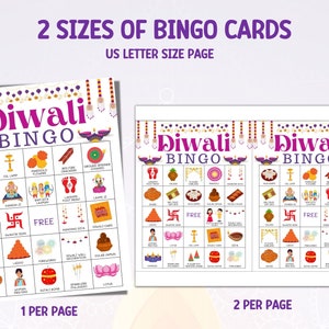 Diwali Game, Diwali Bingo, Diwali Party Games, 30 Diwali Bingo Cards ...