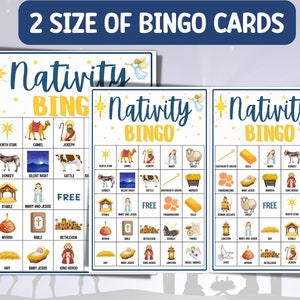 Nativity Bingo, Christmas Nativity Bingo, Printable Nativity Game ...