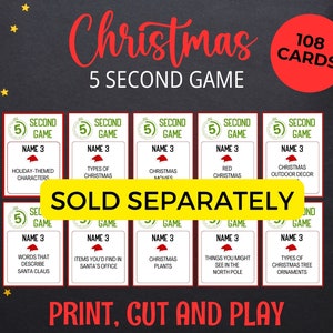 Christmas Taboo Game, Forbidden Words Christmas Game, Taboo Cards ...