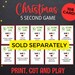 Christmas Taboo Game, Forbidden Words Christmas Game, Taboo Cards ...